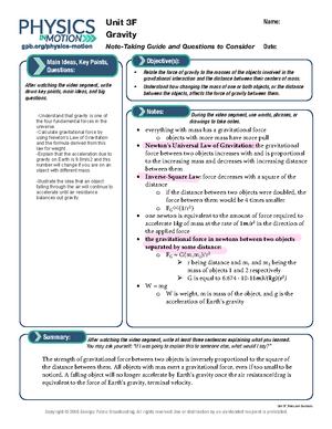 Note Taking Guide - Episode 505 (Physics) - Note Taking Guide – Episode ...
