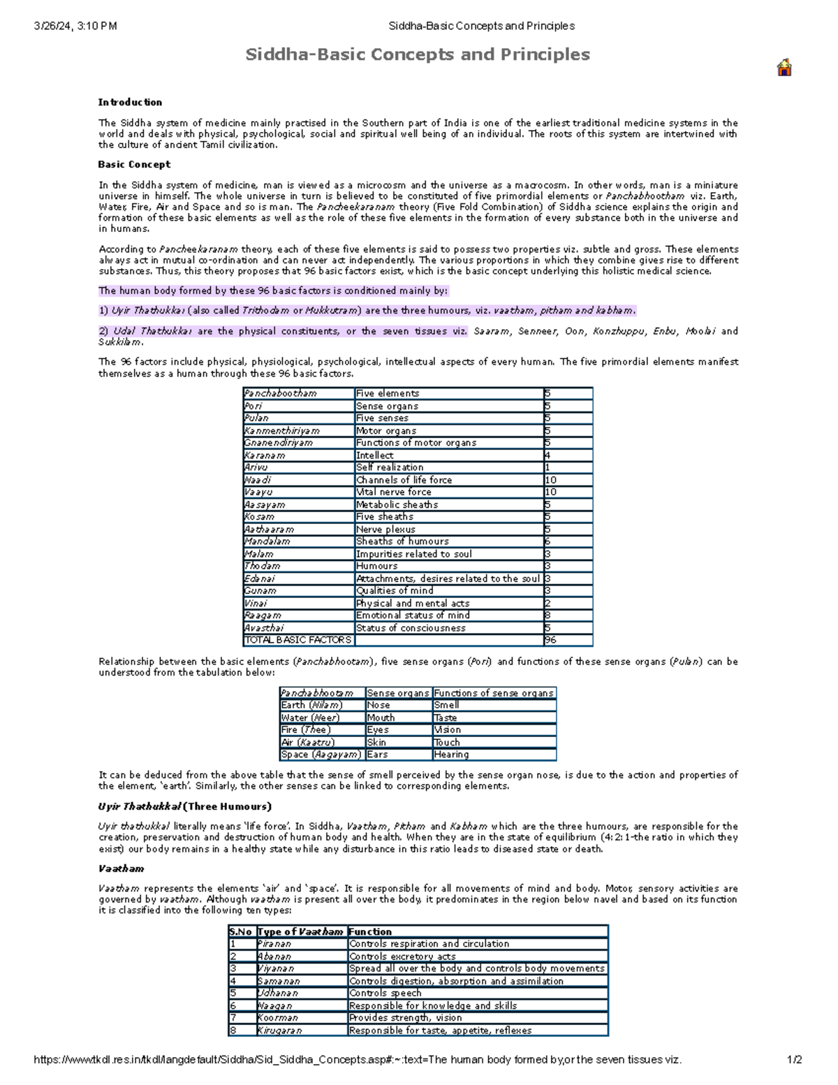 Siddha-Basic Concepts and Principles - - Studocu