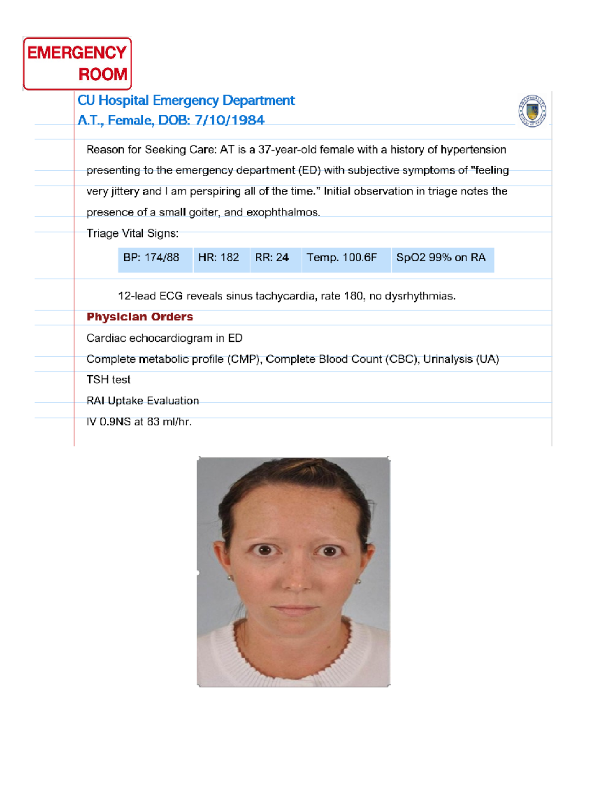 NR 325 Endocrine ED Graves and Addison's - The nurse is collecting ...