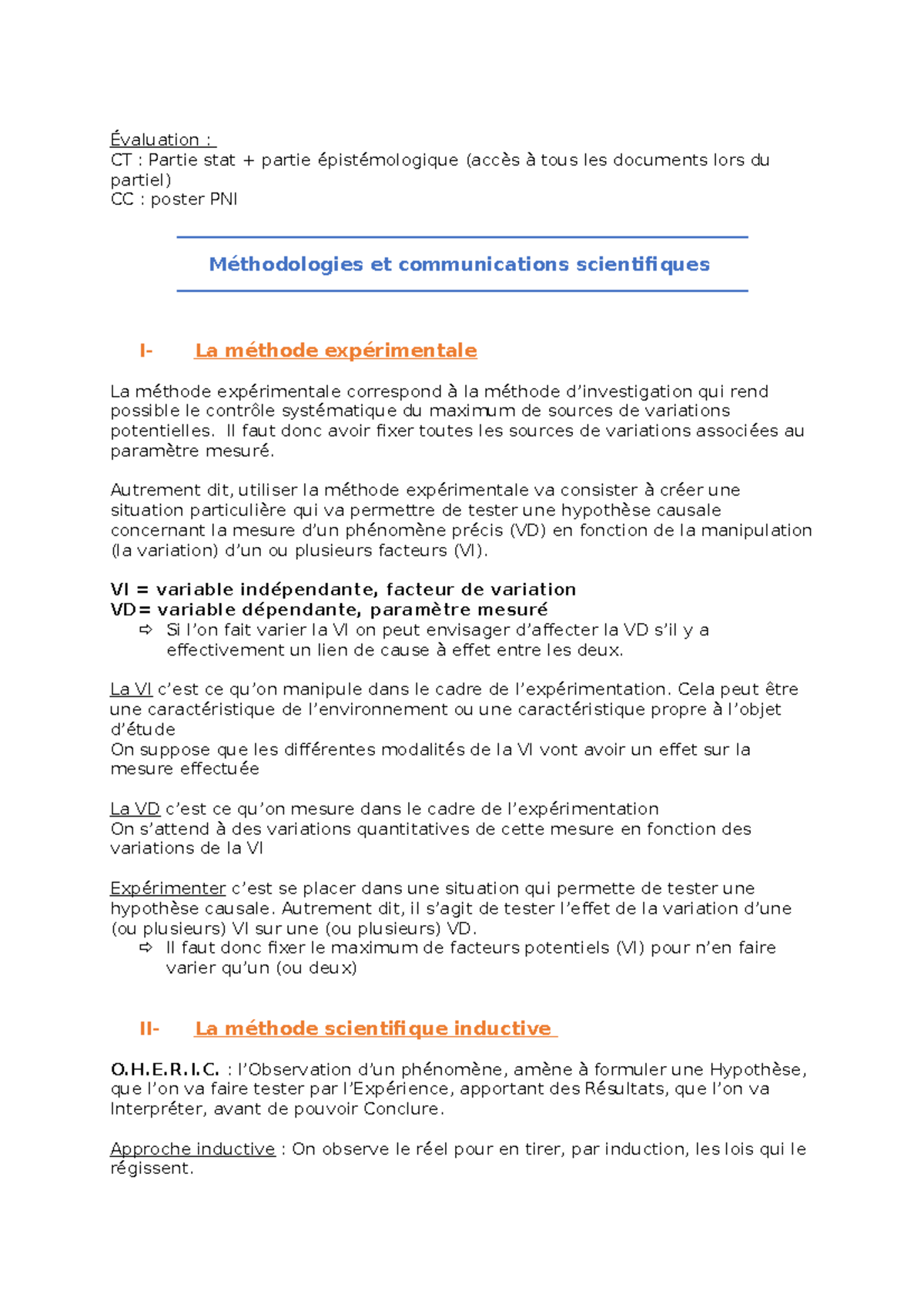 Metodex - cours - Évaluation : CT : Partie stat + partie ...