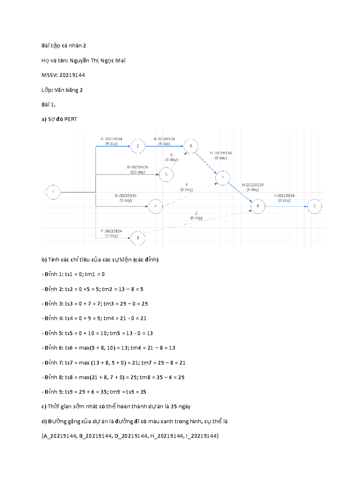 20219144 Nguyen Thi Ngoc Mai BTCN2 - Bài t ập cá nhân 2 H ọ và tên ...
