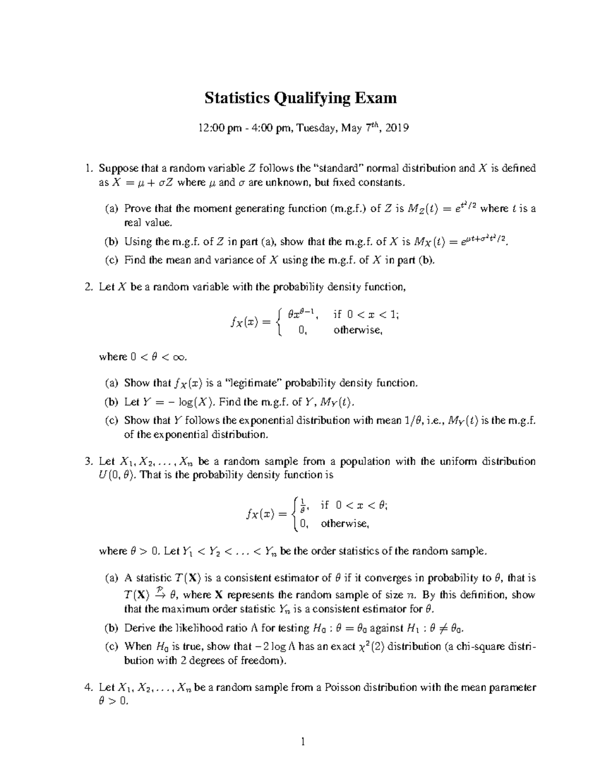 QP 19SS QEStat accessible - Statistics Qualifying Exam 12:00 pm - 4:00 ...
