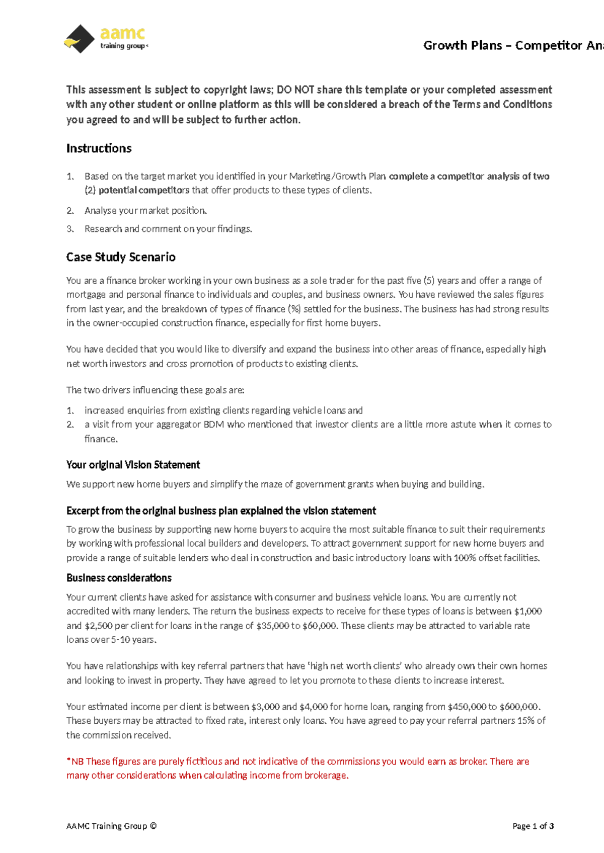 Growth Competitor Analysis - Growth Plans – Competitor Ana This ...