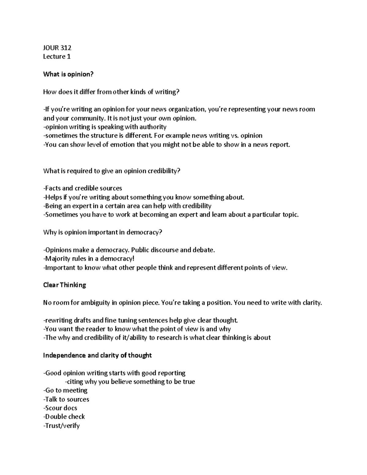 Opinion Writing - Midterm exam guide - Warning: TT: undefined function: 32 Warning: TT ...