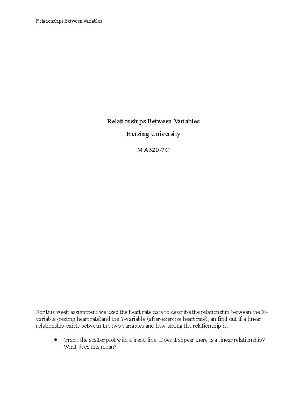 Relationships Between Variables - Relationships Between Variables Relationships Between ...