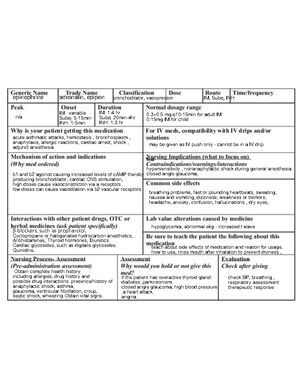 Dopamine drug card - drug card practice - Text Dopamine dopamine ...
