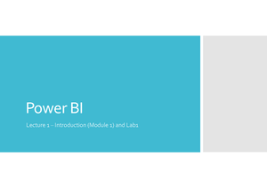 Power BI Lab03 - Lab Time: 60 - 90 minutes Lab Folder: K2 Power BI ...