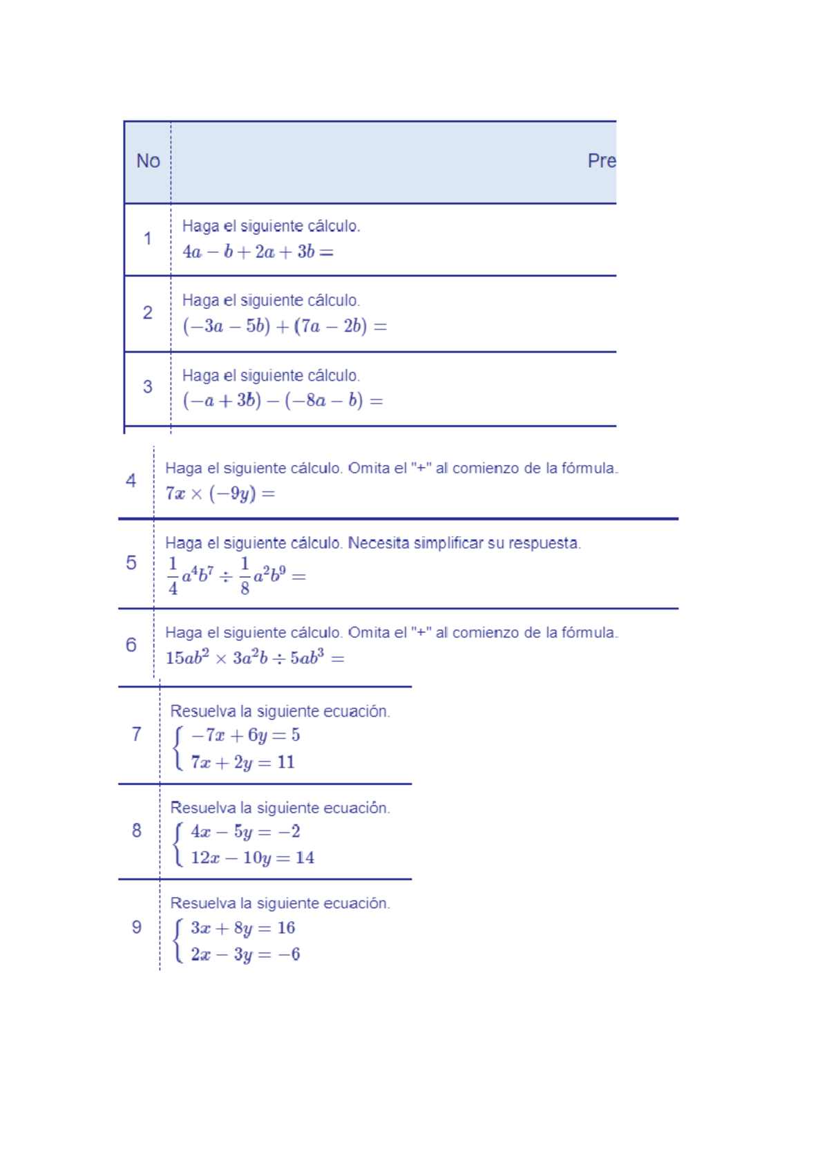 Ejercicios DE Álgebra ( Tofas) - Matemática I - Studocu