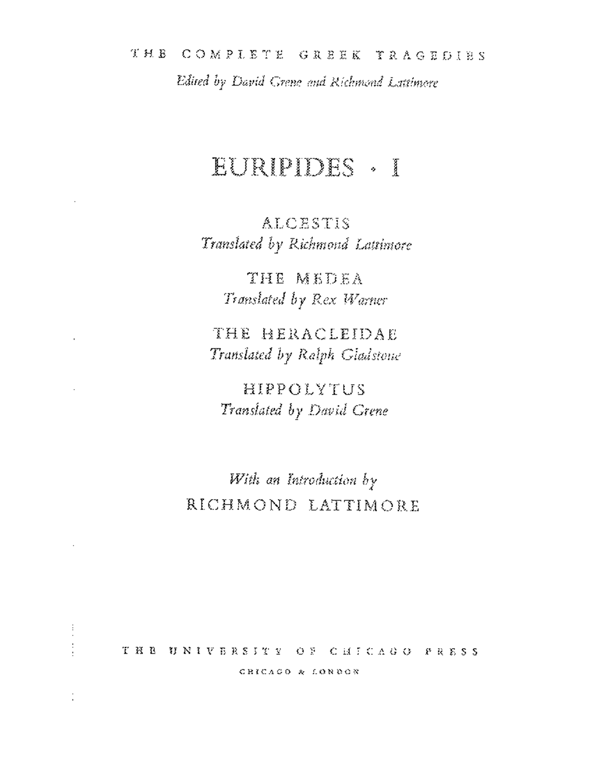 2 Euripides -Greek Tragedies Medea - IUD 42069 - Studocu