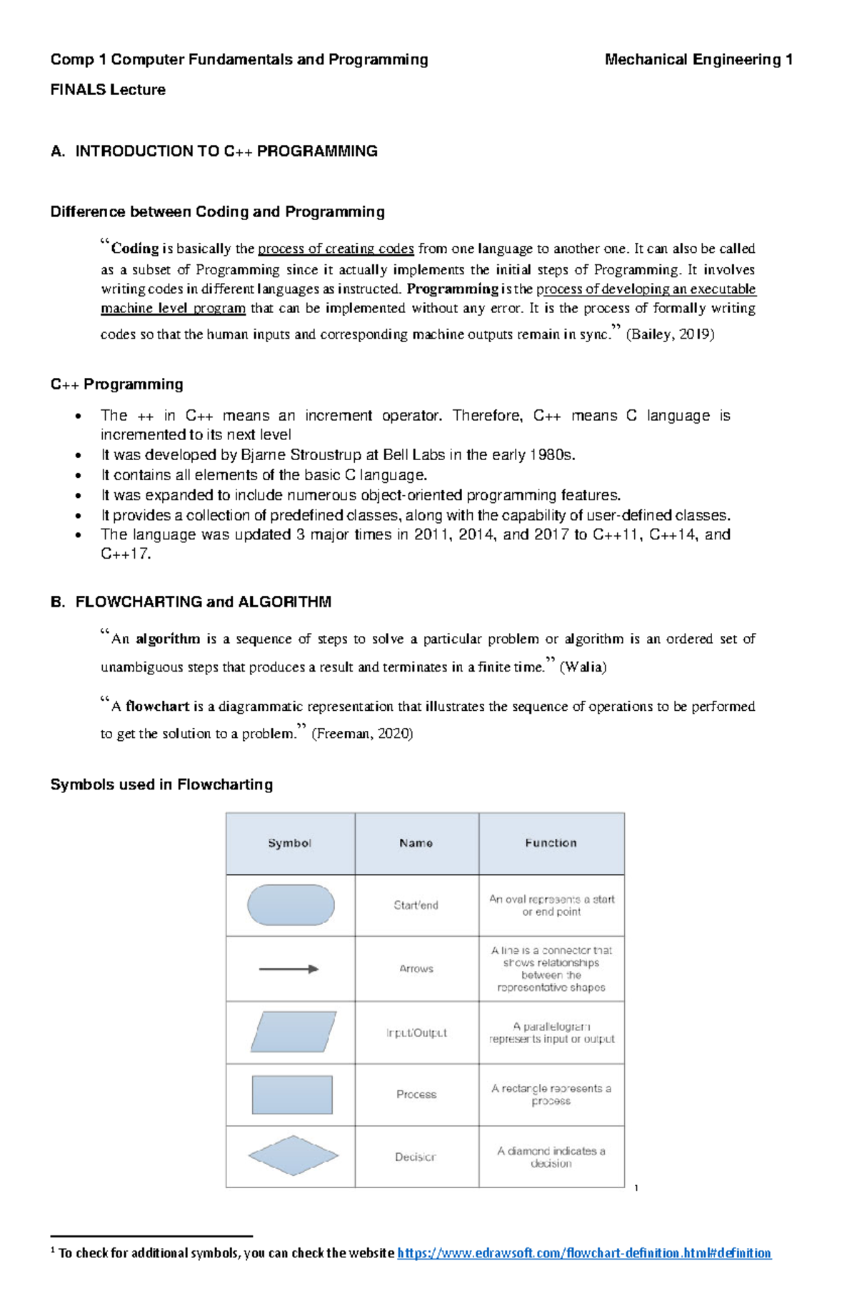 COMP PROG Finals Lecture - Mechanical Engineering Project Study ...
