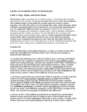 faith 4 assignment - FAITH: AN INTRODUCTION TO PISTOLOGY Faith 4. Stop ...