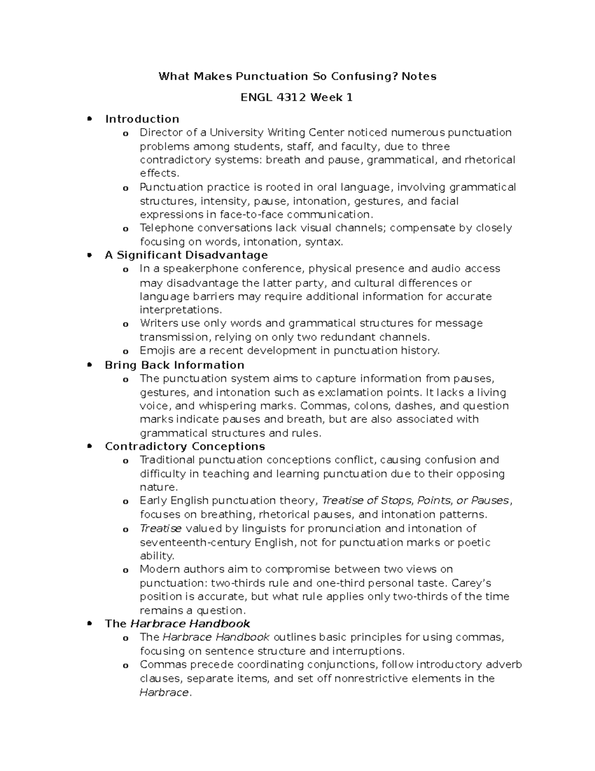 What Makes Punctuation So Confusing Notes - o Punctuation practice is ...