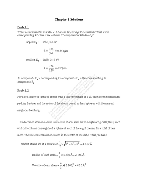 현대 반도체 소자 공학 ch1 - 현대 뱐도채 소자 공넝 - Chapter 1 Visualization of the Silicon Crystal 1 (a) Please ...
