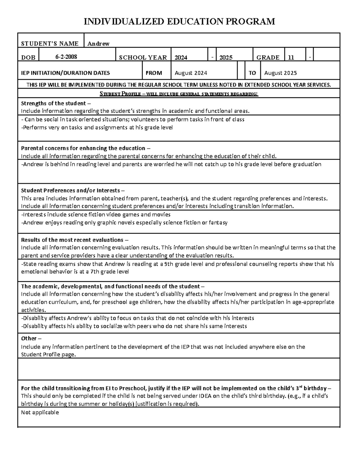 How to create and make your own IEP for Alabama's state Standards of ...