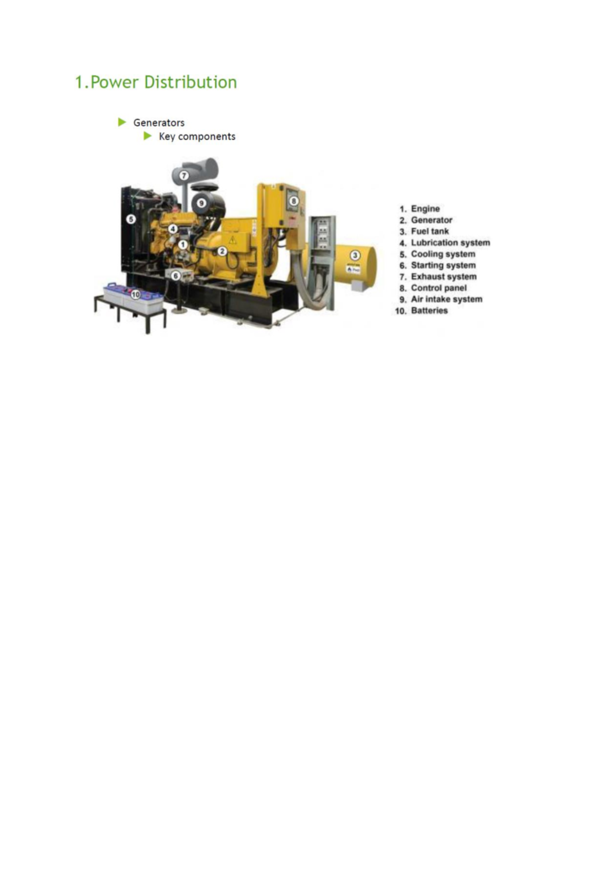 Power Distribution Generators - EEN111T - Studocu