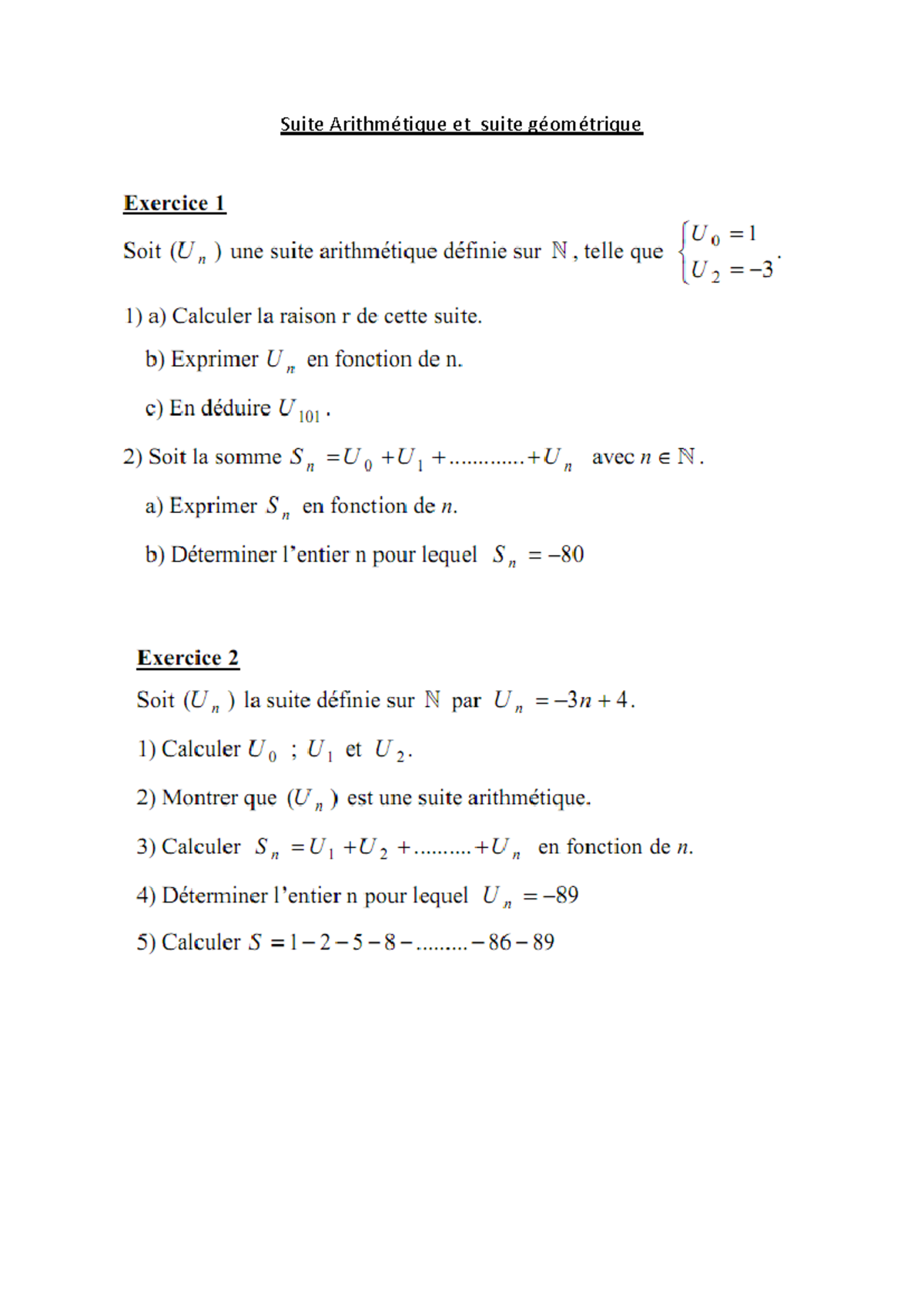 Suite-Arithmétique-et-suite-géométrique-2ème - L’Europe face aux ...