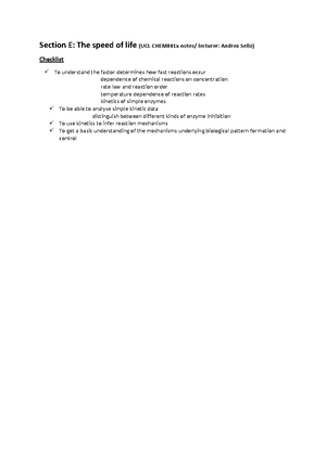 CHEM0011 Section E Flashcard Notes - SECTION E Q) What is meant by the ...