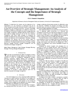 Strategic Leadership Module - Strategic management - AAU - Studocu