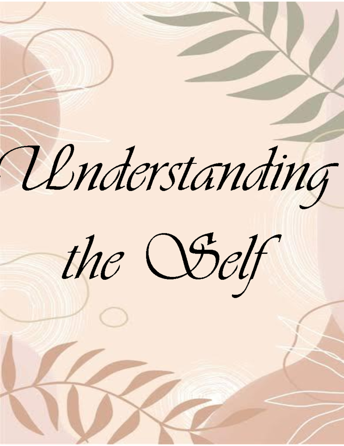 Understanding the Self - the Self PHILOSOPHICAL PERSPECTIVE OF THE SELF ...