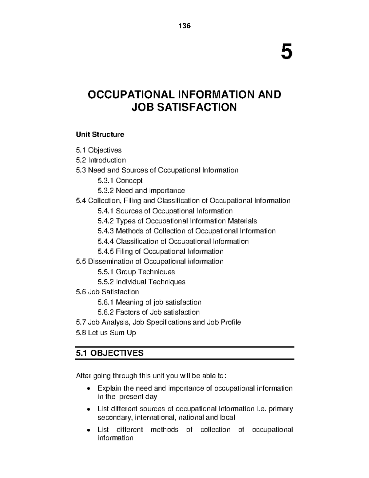 Occupational Information unit 5 - 5 OCCUPATIONAL INFORMATION AND JOB ...