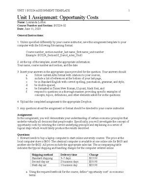 BU224 Section 02 Unit7 - Unit 7 Assignment: Fixed Costs and Variable ...