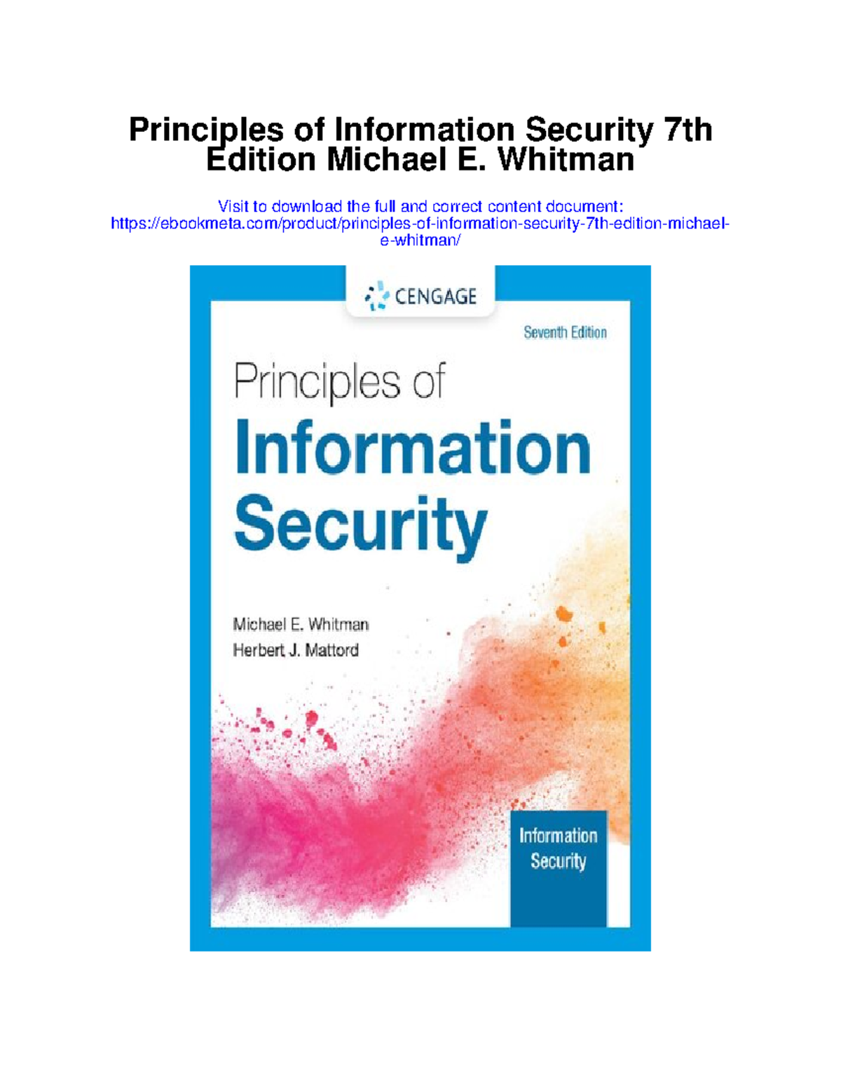 Full-ebook-of-principles-of-information-security-7th-edition-michael-e-whitman-online-pdf-all ...