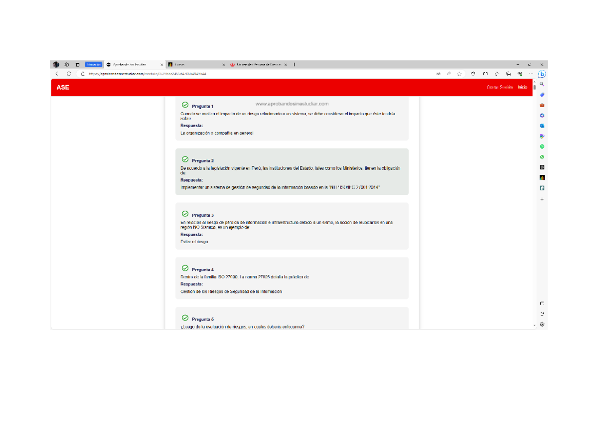 PC1 Gestión de Seguridad de Información UPC - Studocu