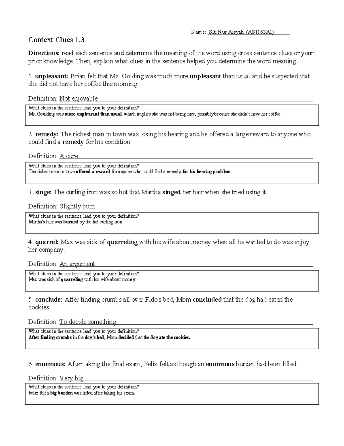 Microsoft Word - context-clues-1-3 - What clues in the sentence lead ...