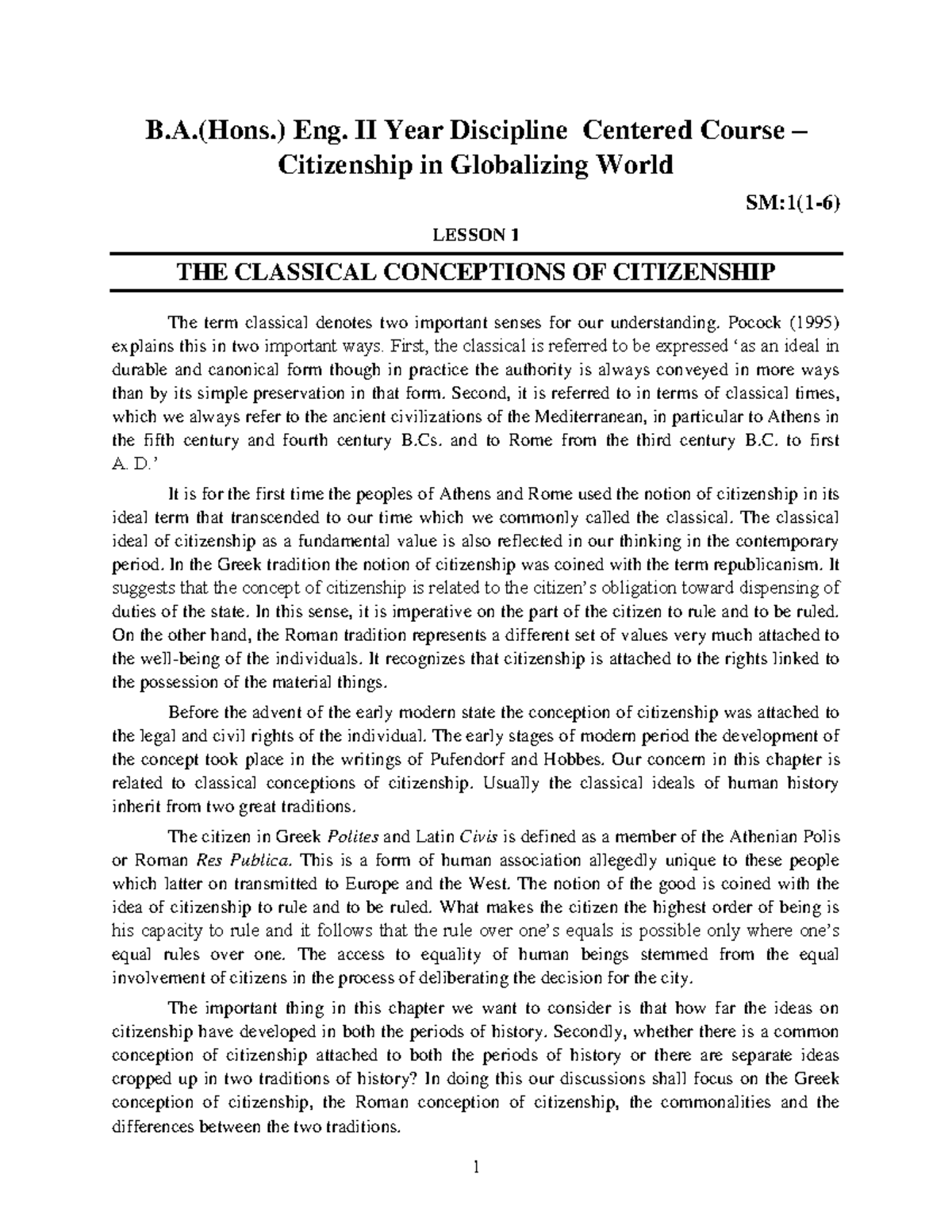 Citizenship in Globalized world guide Citizenship in Globalized world ...