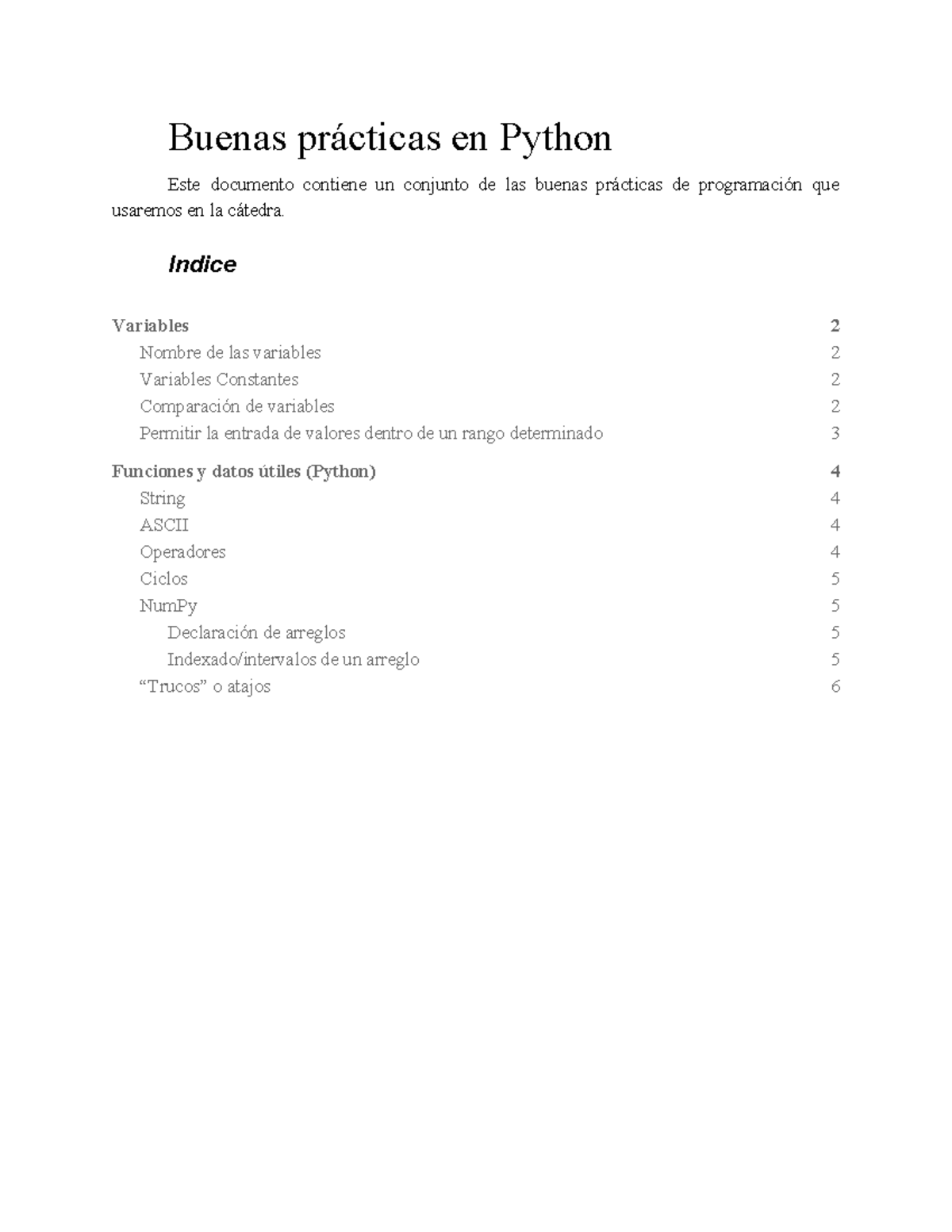 Código de buenas prácticas de Programación - Buenas prácticas en Python ...