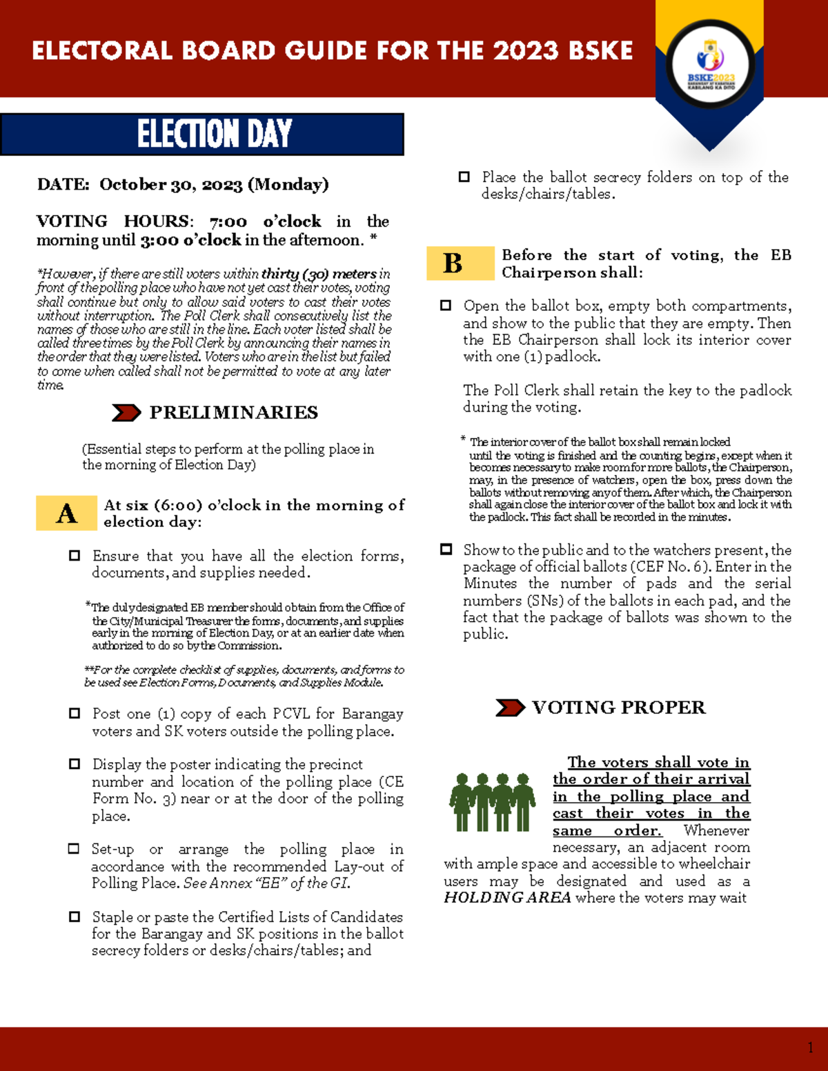 EB-manulas-combined - 1 ELECTORAL BOARD GUIDE FOR THE 2023 BSKE DATE ...