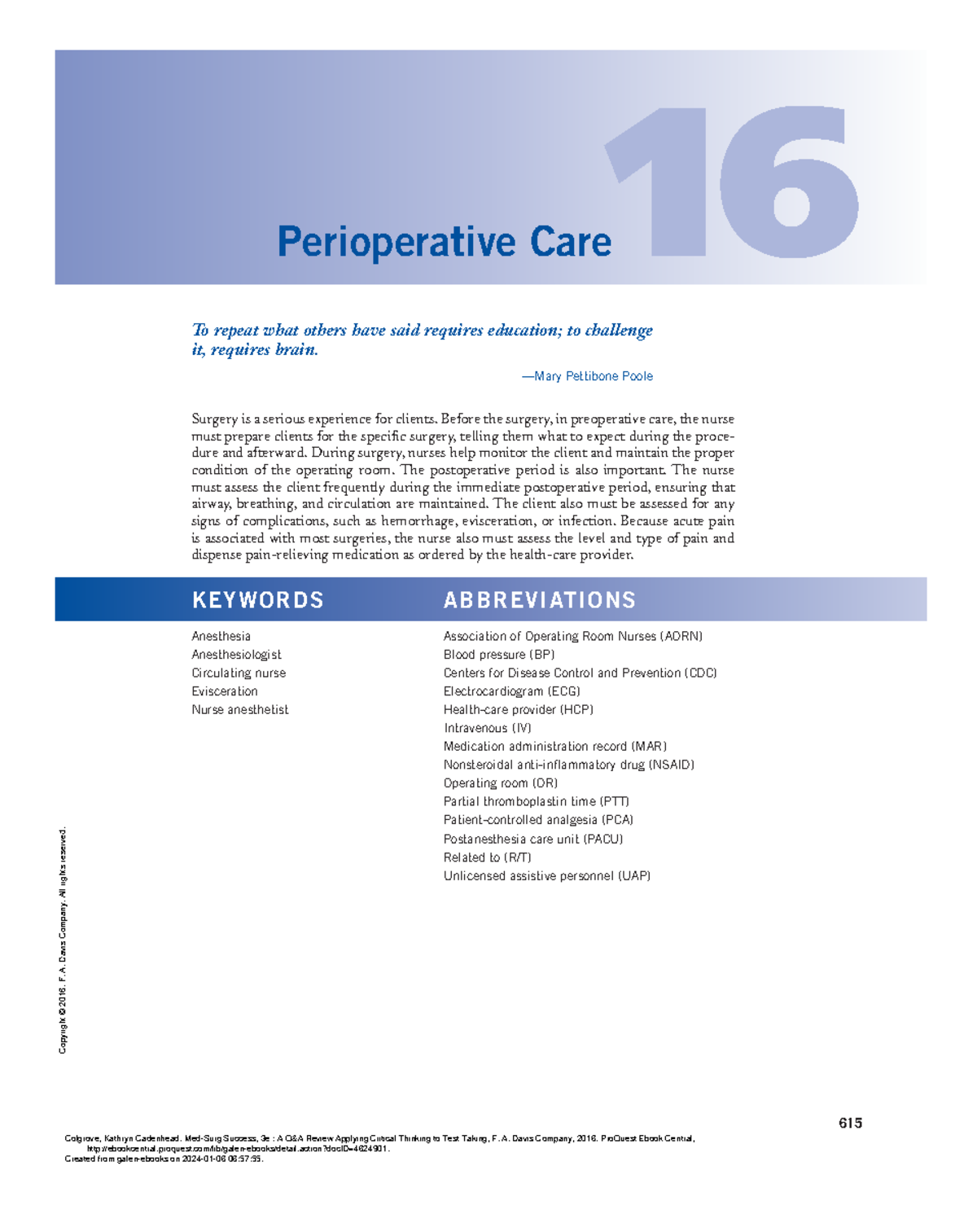 Med-Surg Success 3e A Q%26A Review Applying Critical - ####### 615 ...