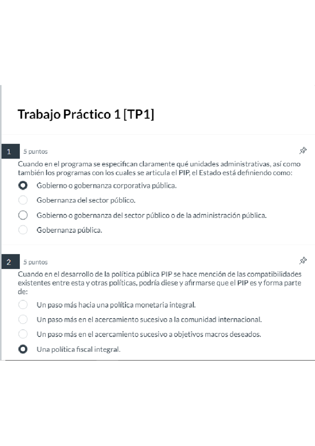 Tp1 politicas publicas 80% - Introducción a las Políticas Públicas - Studocu