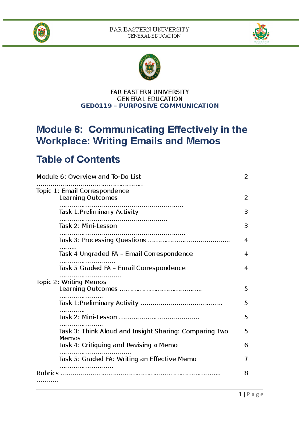 Module 6 - Communicating Effectively in the Workplace Wrting Emails and ...