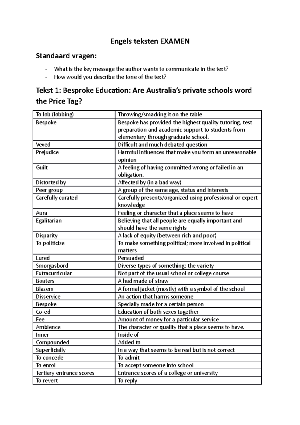 Engels teksten Mondeling Examen - Engels teksten EXAMEN Standaard ...
