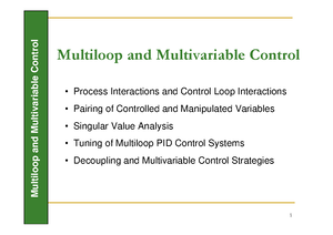 PDC 2021 - SLIDES - Process Dynamics, Modelling and Control - Studocu