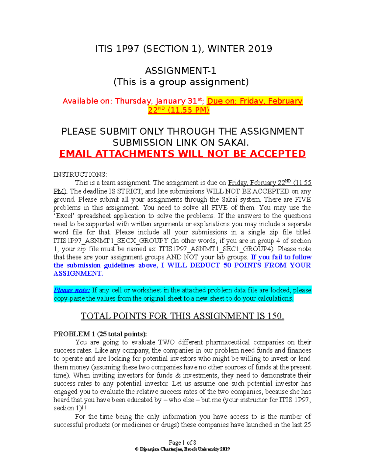 ITIS 1P97 assignment 1 - ITIS 1P97 (SECTION 1), WINTER 2019 ASSIGNMENT-1 (This is a group - Studocu