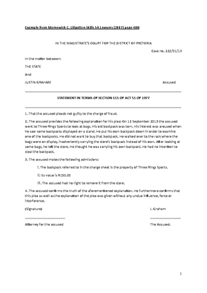 S112 plea - how to write a guilty plea - Plea of guilty: f r o m T h e ...