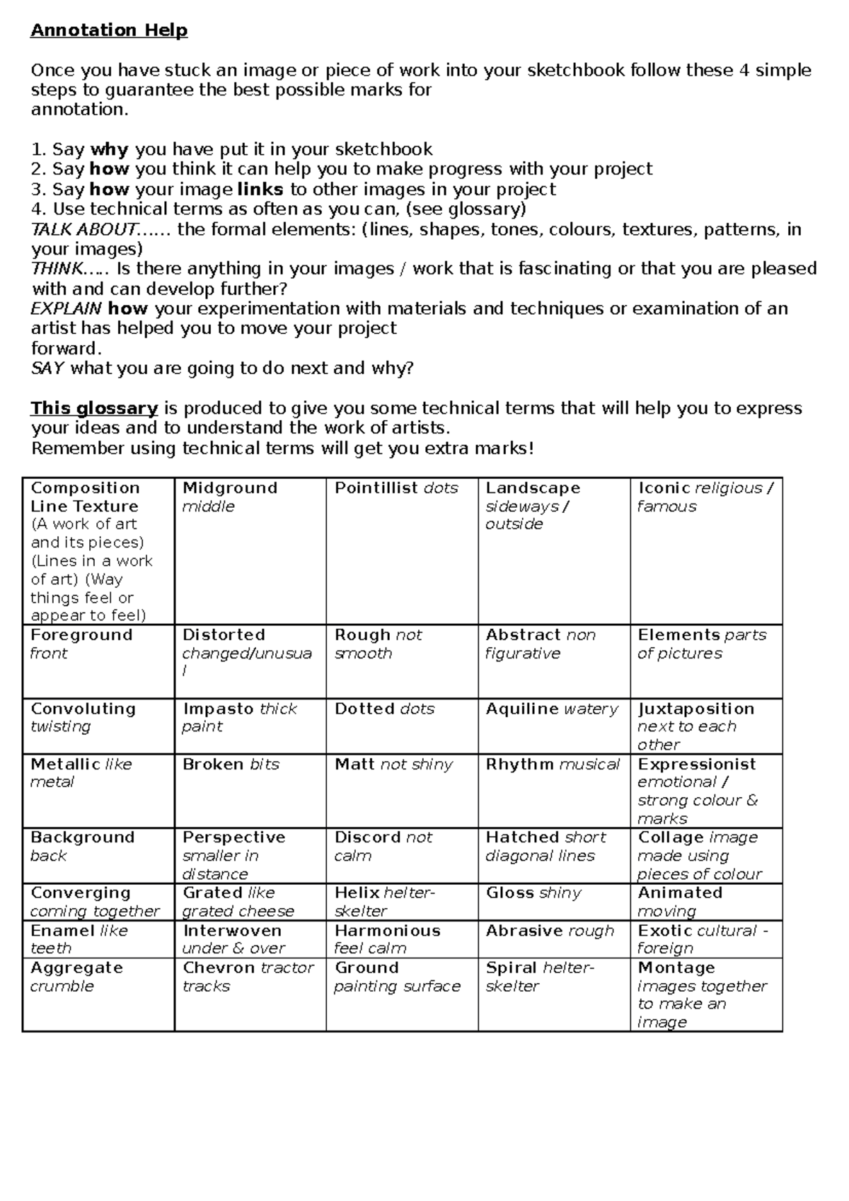 Annotation Help - Note work as well as exam preparation - Annotation ...