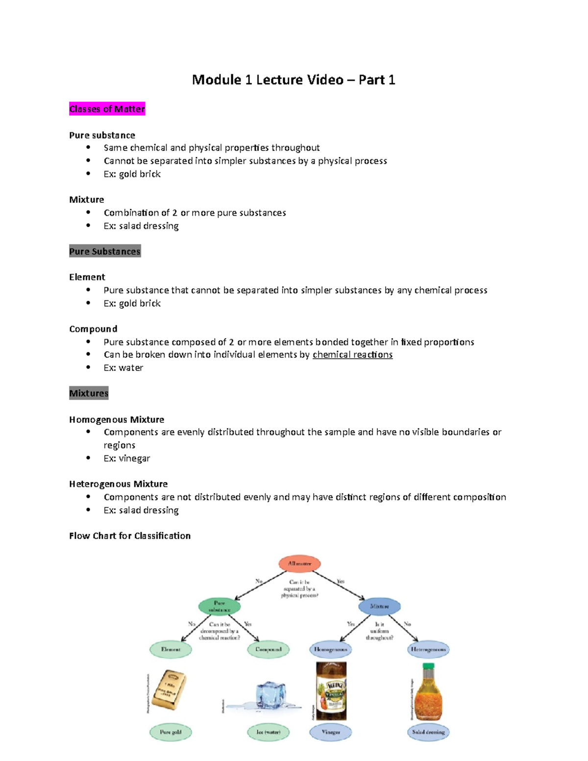 Module 1 Lecture Video Part 1 - Module 1 Lecture Video – Part 1 Classes ...