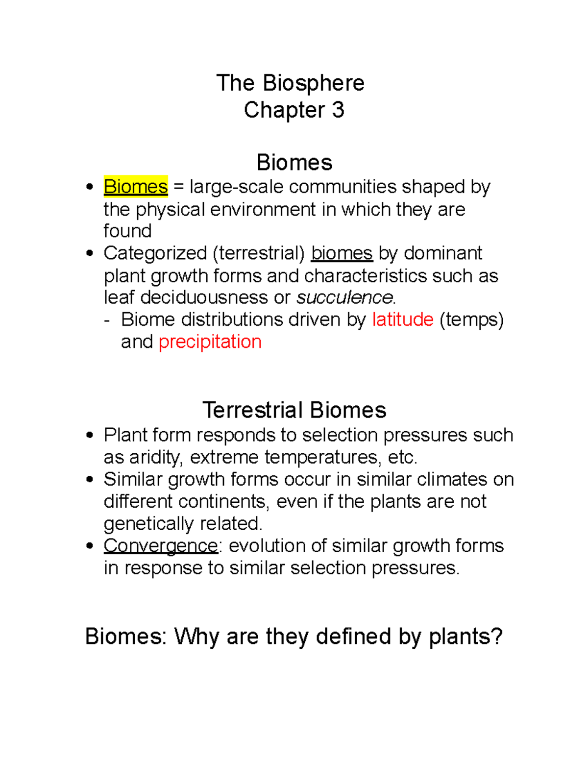 The Biosphere chap 3 - #chapter3 #notes #ecology - The Biosphere ...