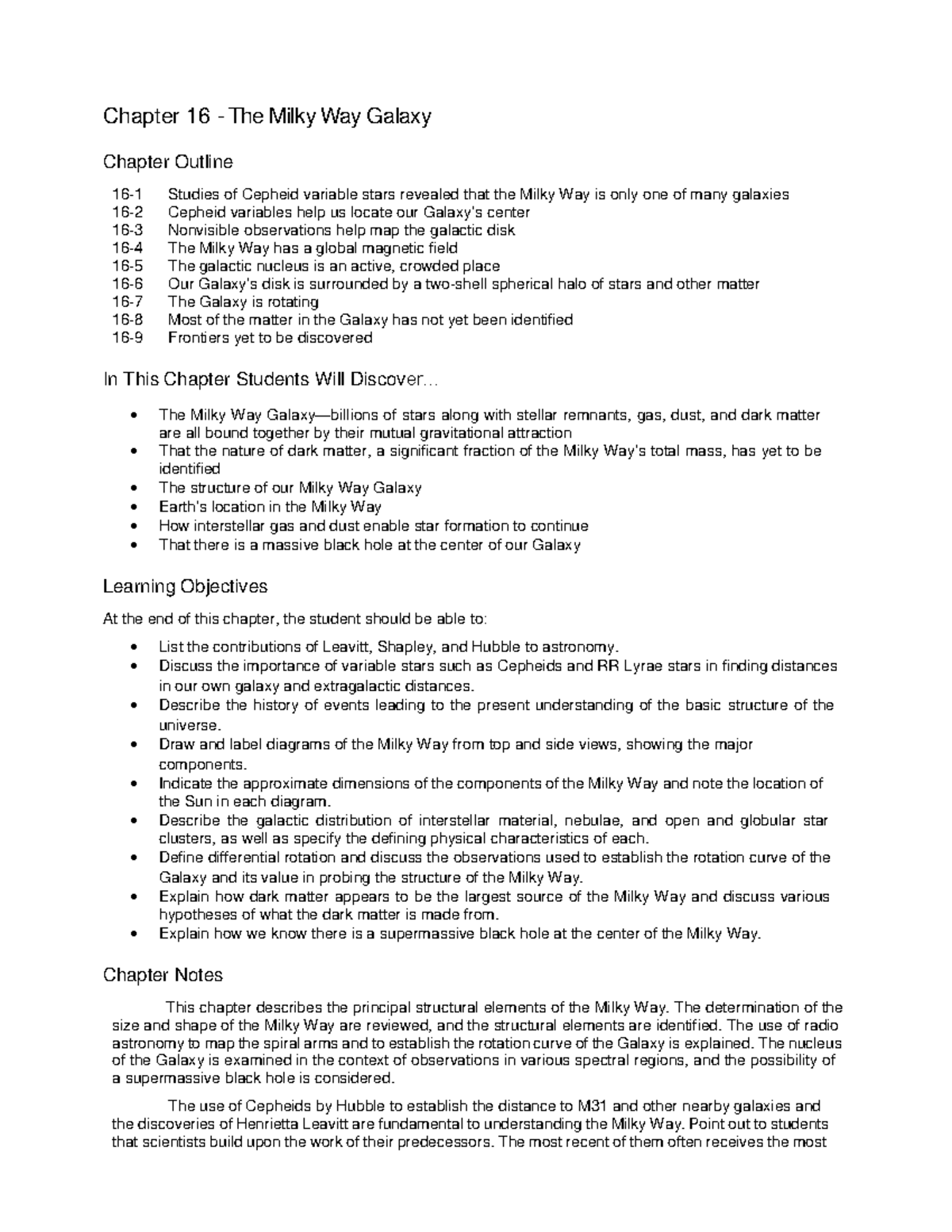 Chapter 16 - Notes created by teacher Professor Jason gilchrist ...