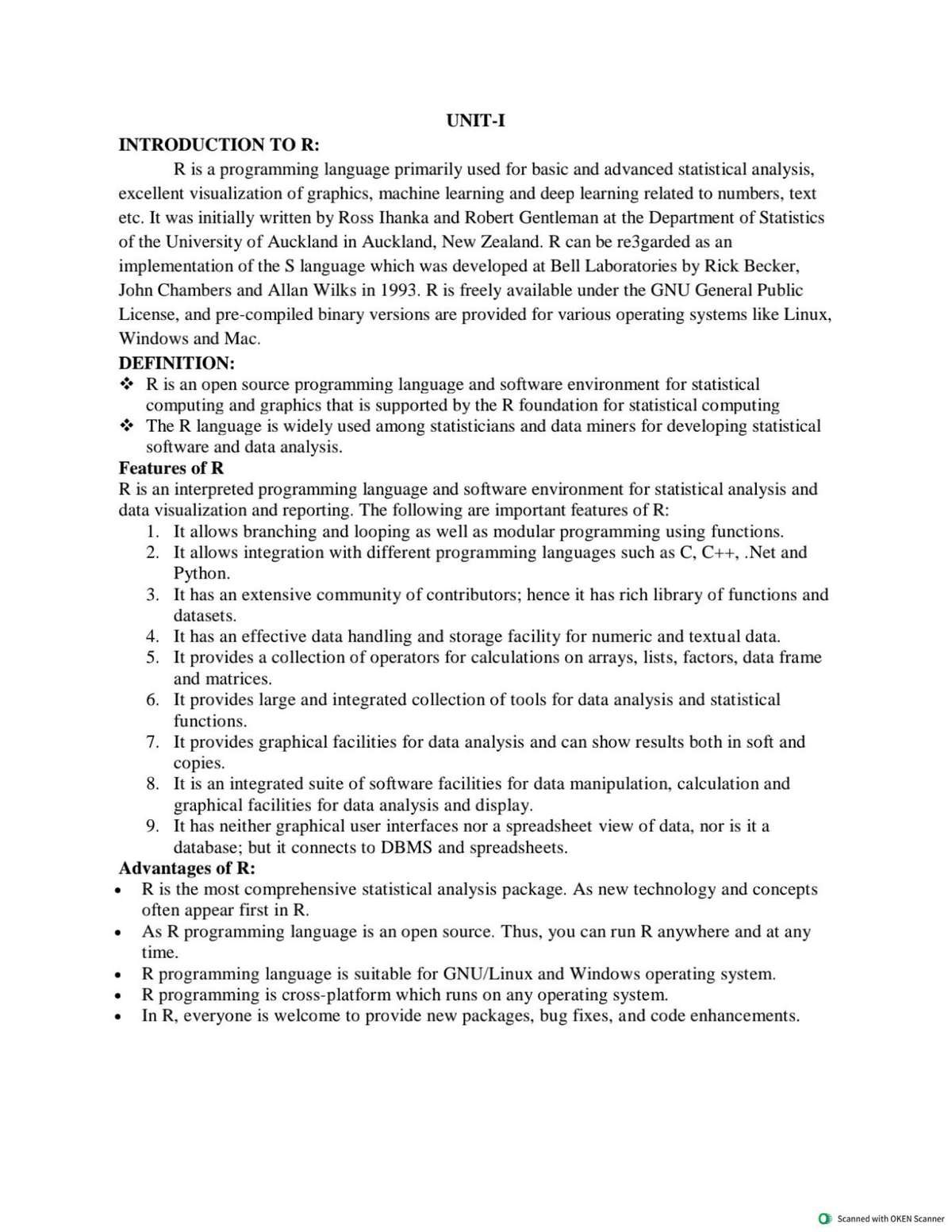 R programming - Summary Corporate Strategy - Bachelor of computer application - Studocu
