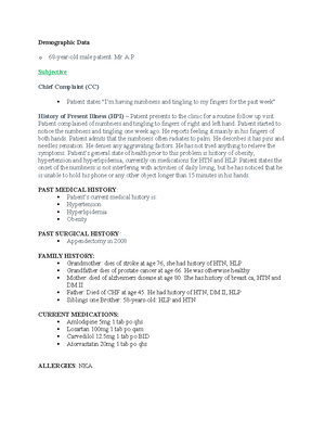 Week 6 - Problem Focused SOAP - Week 6: Problem-Focused SOAP Note ...