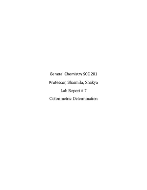 Lab 3 chemical reactions - Laguardia Community College SCC 201 General ...
