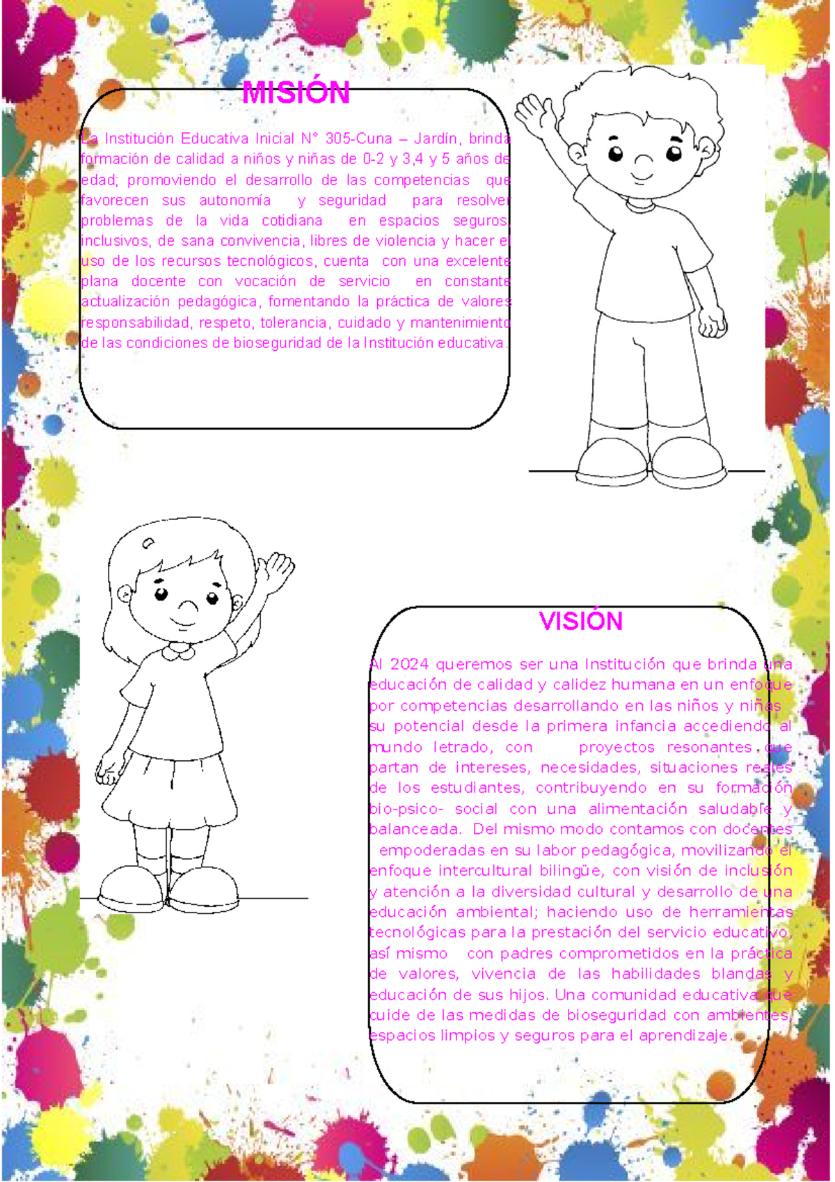 Carpeta Pedagogica JULY - MISIÓN La Institución Educativa Inicial N ...