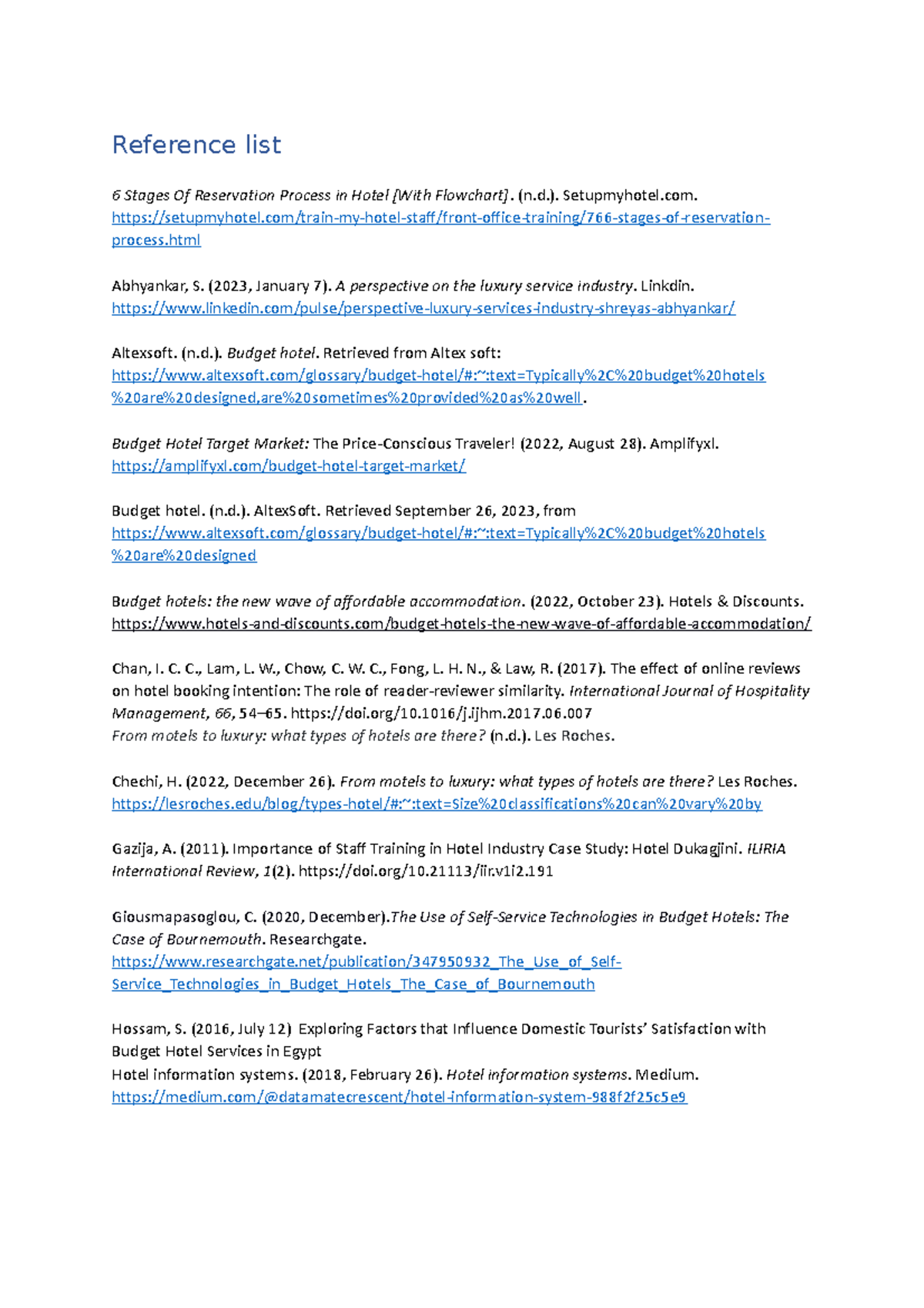 Reference list mindmap - Reference list 6 Stages Of Reservation Process ...