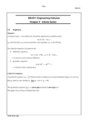 Math cheat sheet - Summary Engineering Calculus - Ch1- Partial Derivatives Basic Vector ...