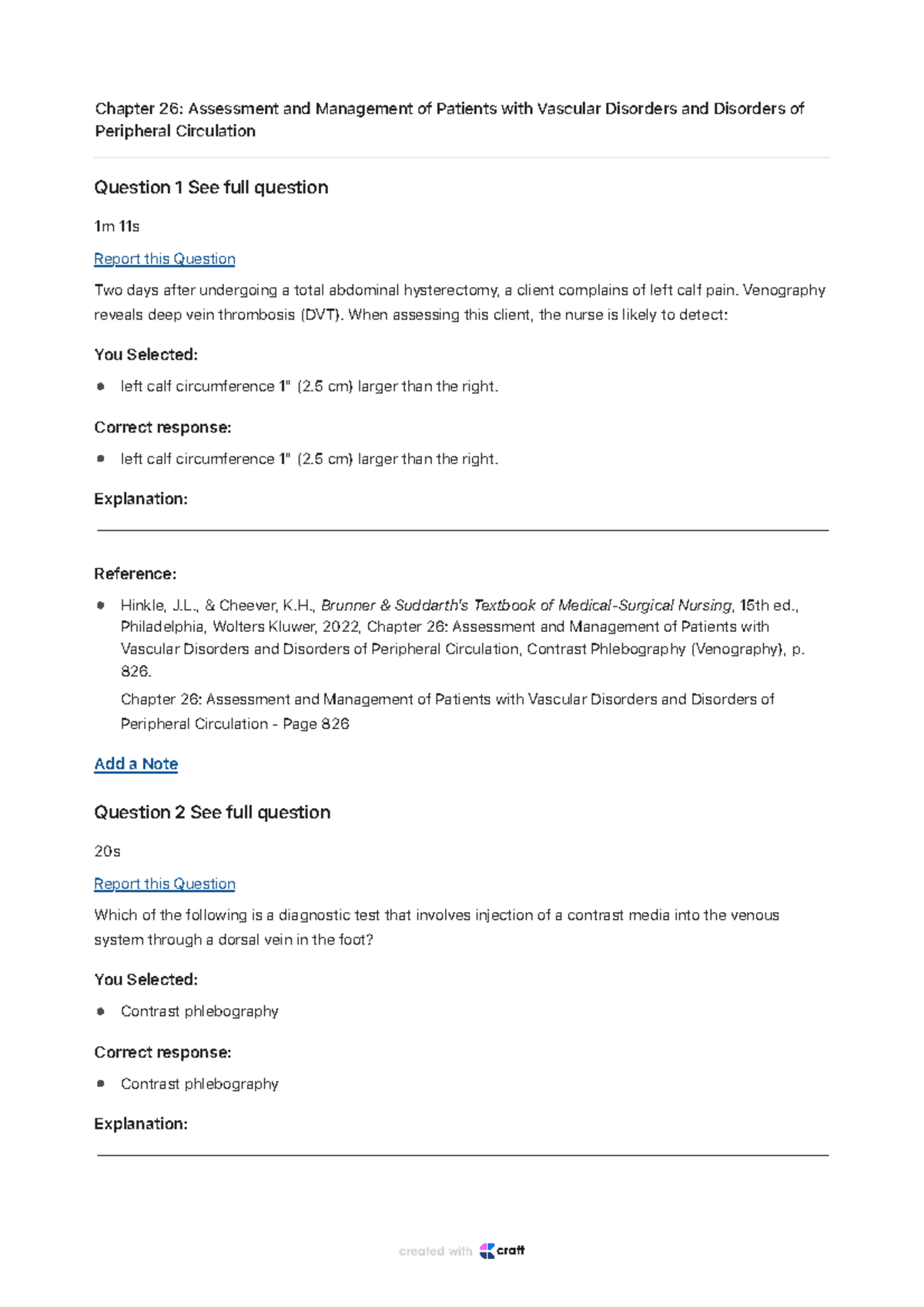 Chapter 26: Assessment and Management of Patients with Vascular ...