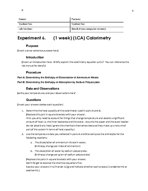 Lab 6 Report Instructions - Virtual Lab 6: Reaction Kinetics – The ...